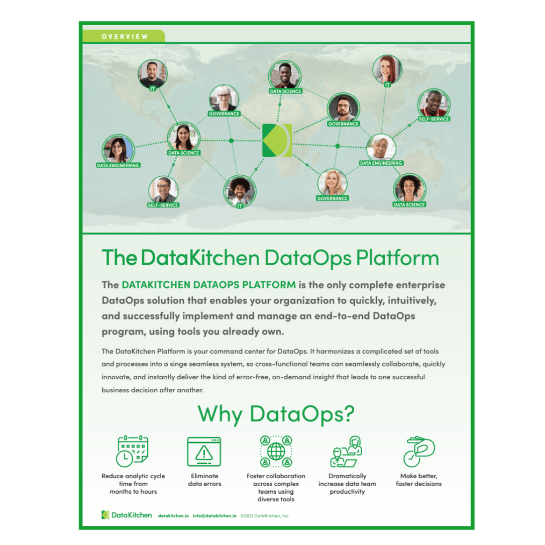 DataKitchen DataOps Platform Overview