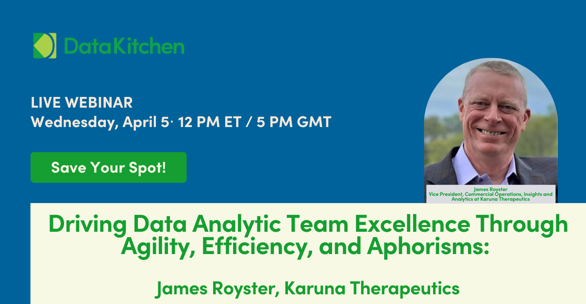 Live Webinar Registration - James Royster Data Teams